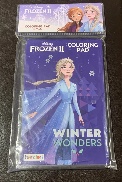DISNEY FROZEN II Coloring pads 6 pack Ages 3+ Winter Wonders EUR 8,31 ...