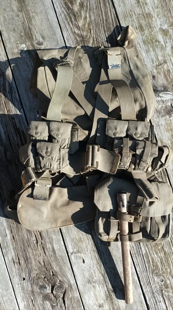 WW1 BRITISH 1908 Webbing Set Original And Repro Lawrance Ordnance £570. ...