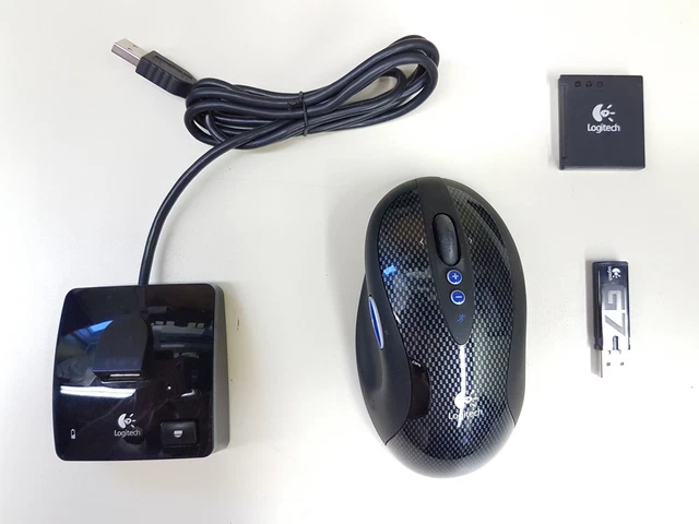 LOGITECH G7 MOUSE 831410-0000 + battery + USB charger + receiver TESTED ...