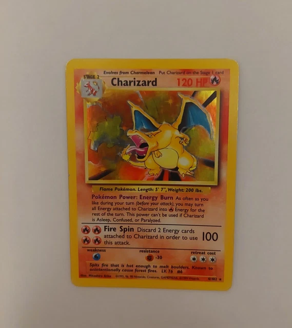 POKÉMON TCG CHARIZARD Base Set 4/102 Holo Unlimited Holo Rare WOTC ...
