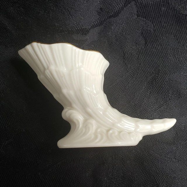 LENOX CORNUCOPIA HORN of Plenty Figurine 24Kt Gold China Small ...