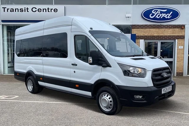 2025 FORD TRANSIT 460 Trend L4 H3 ELWB High Roof 17 Seat Minibus RWD 2. ...