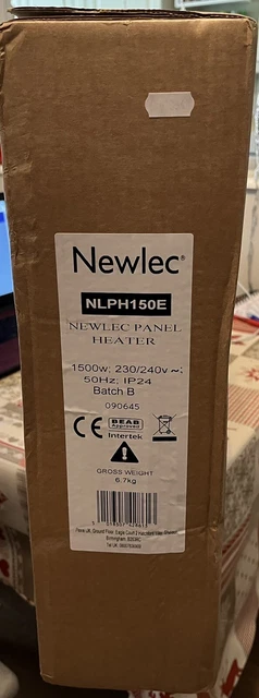 NEWLEC PANEL HEATER (NLPH150E) (white) NEW IN BOX £119.99 - PicClick UK