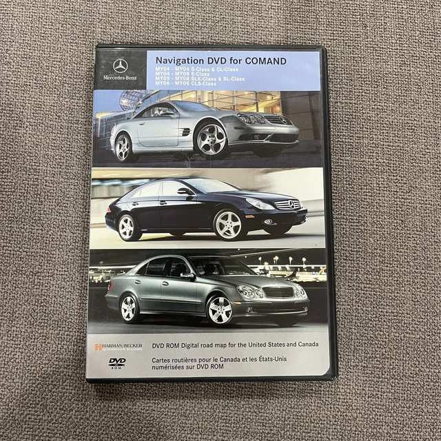 MERCEDES BENZ S,CL,E,SLK,SL,CLS,C Class NAVIGATION DVD CD DISC GPS MAP ...