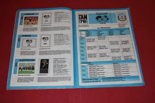 Americana Fussball Sammelalbum Wm 1978:fussball-weltmeisterschaft 