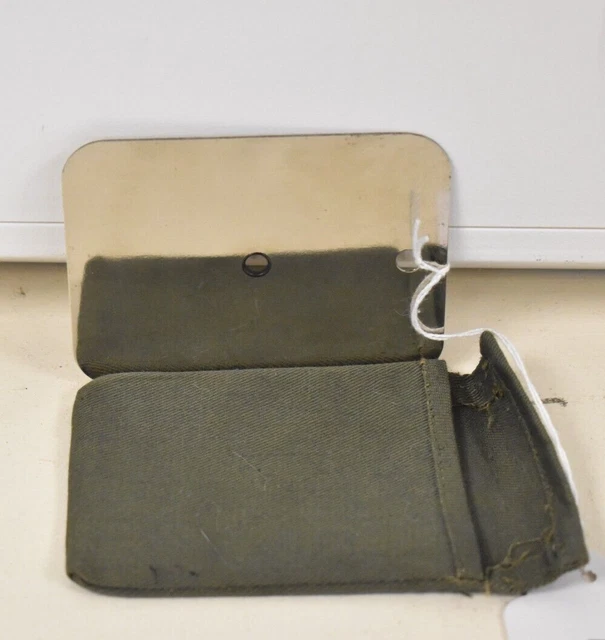BRITISH ARMY 44 Pattern Jungle Signalling Mirror & Webbing Pouch ...