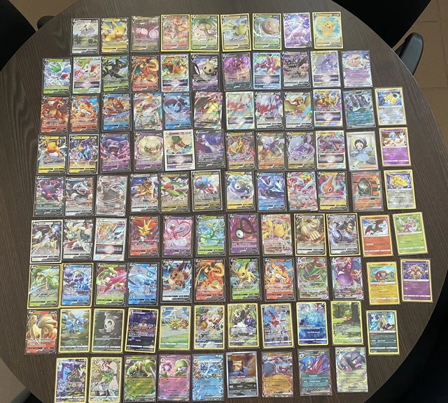 LOT DE 100 CARTES POKEMON ULTRA RARES SANS DOUBLE NEUVES VF - V,VSTAR ...