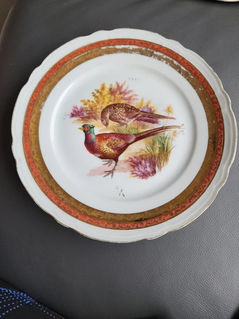 PORCELAINE DE LIMOGES - 1 ASSIETTE Faucon Et Faisan EUR 2,99 - PicClick FR
