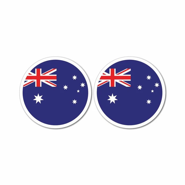 AUSTRALIAN FLAG X2 Sticker Decal Aussie Straya Oz Country Love Proud $5 ...