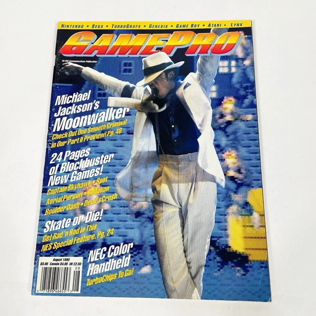 GAMEPRO MAGAZINE ISSUE 13 Aug 1990 Michael Jackson's Moonwalker £44.02 ...