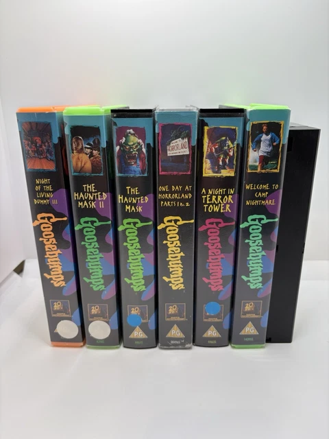 GOOSEBUMPS VHS TAPE Bundle x7 Camp Nightmare Haunted Mask R.L Stine 90s ...