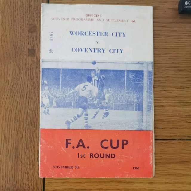 WORCESTER CITY V Coventry City 5/11/60 FA Cup £19.99 - PicClick UK