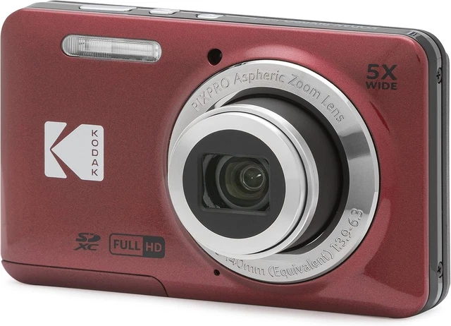 NEW! KODAK PIXPRO FZ55RD 16MP Compact Digital Camera - Red From Japan ...