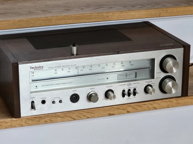 VINTAGE 1970S TECHNICS SA-200 Radio Stereo Receiver Silver Face | Parts ...