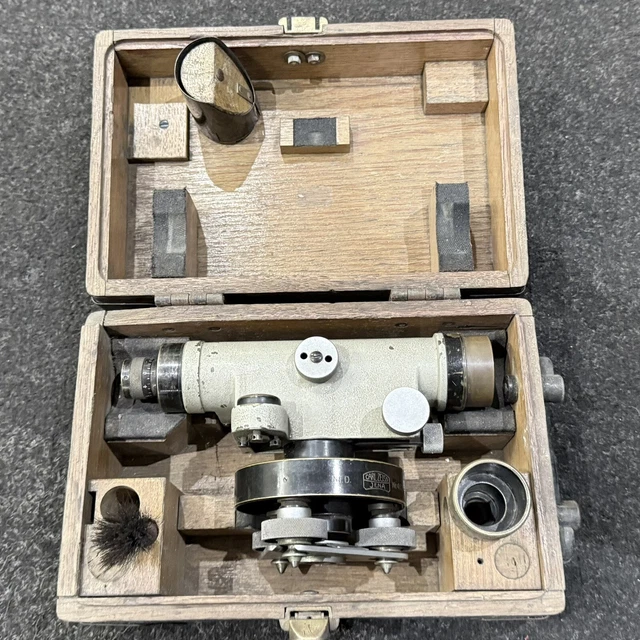 VINTAGE CARL ZEISS jena No.41268 Theodolite Engineering Level £150.00 ...
