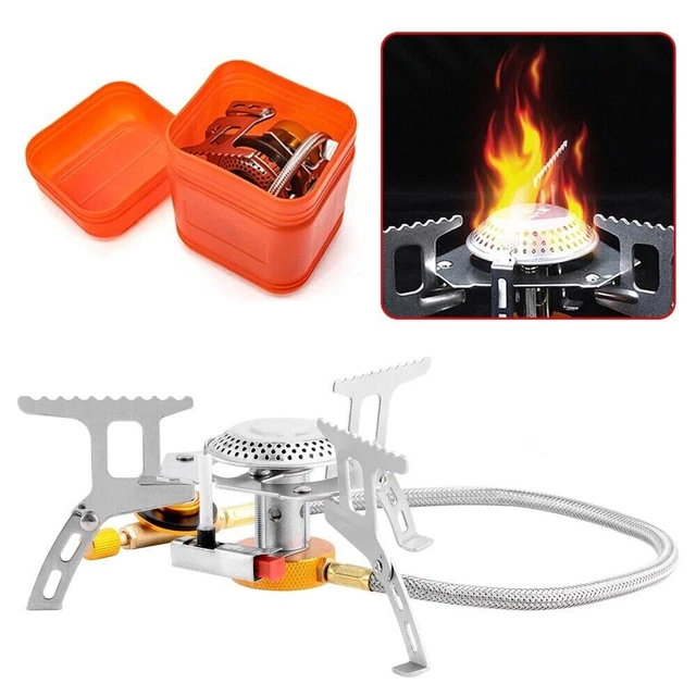PORTABLE COMPACT GAS-BURNER Fishing Outdoor Cooking Camping Picnic Cook ...