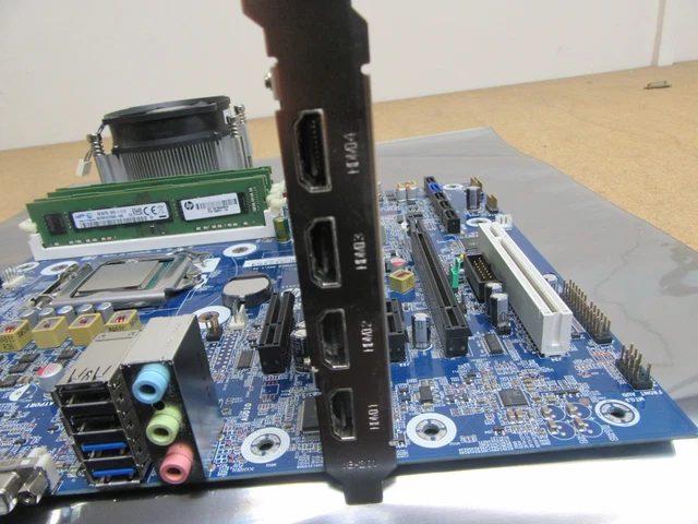 HP Z230 WORKSTATION MOTHERBOARD BUNDLE i7-4790@3.ghz 32gb ram 4X HDMI ...