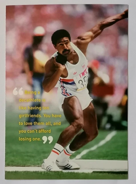 POSTCARD - *UNPOSTED* 6"X4" Inspirational Sports Quote Daley Thompson ...