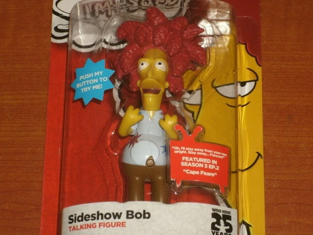 SIDESHOW BOB 'TALKING Figure' THE SIMPSONS 25th Anniversary Action ...