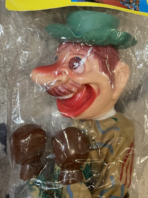 NOS 2 VINTAGE Punching Boxer Puppets Funny Taiwan 50s Toy 60s NEW ...