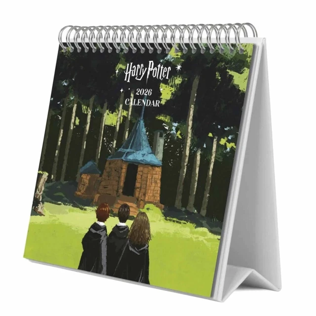 HARRY POTTER, HOGWARTS Easel Desk Calendar 2026 - Entertainment - Month ...
