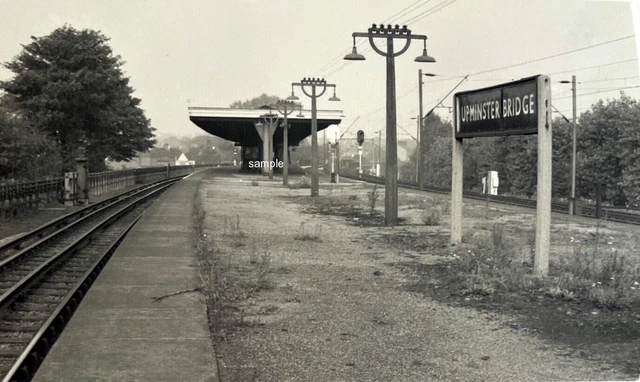 UPMINSTER BRIDGE RAILWAY STATION, LONDON. c1950 PHOTO 12 x 8 (A4) £6.90 ...