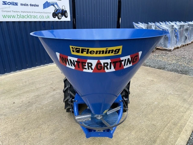 NEW FLEMING SPREADER For Compact Tractor, Salt, Grit, Gritter...solis ...