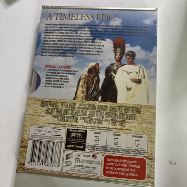 MONTY PYTHON'S LIFE of Brian DVD Steel Slip Case Region 4 *New Sealed ...