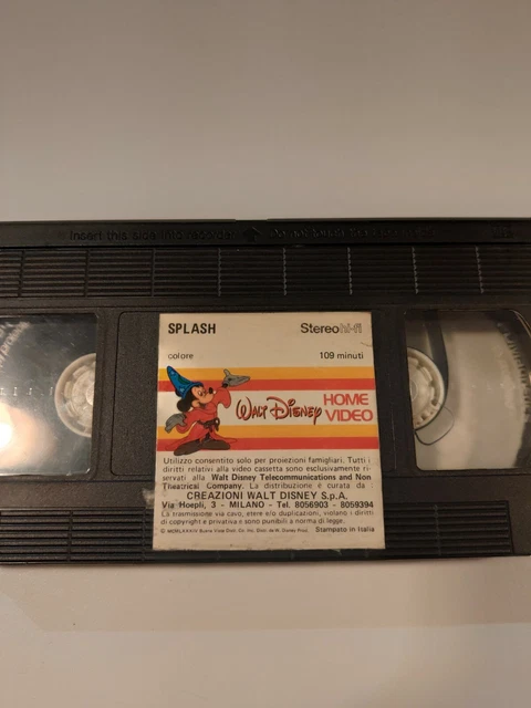 SPLASH - VHS Touchstone Home Video Solo Vhs No Custodia E Fascetta EUR ...