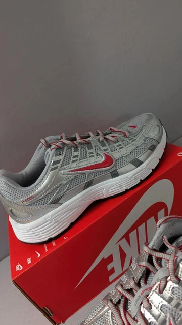 NIKE P-6000 UK 2 metallic silver and red £45.31 - PicClick UK