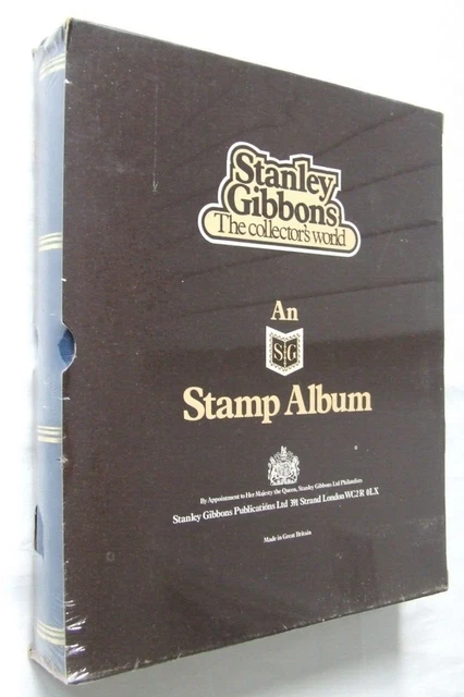 STANLEY GIBBONS 'RING 22' Blue Stamp Album With White Pages, Excellent ...