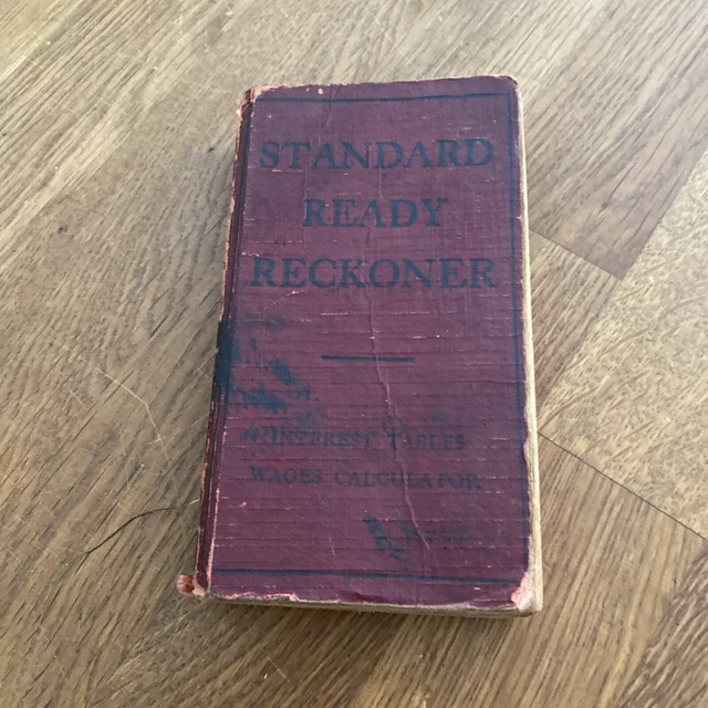 VINTAGE STANDARD READY Reckoner , Wages Calculator Book £10.00 ...