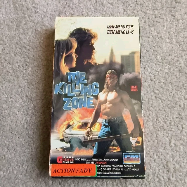 THE KILLING ZONE VHS 1991 90s Action Sleaze VERY RARE OOP Vintage ...