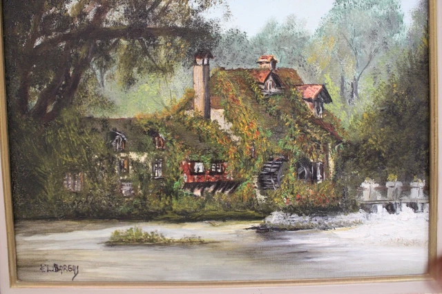 TABLEAU DE FERNAND Laurent BARGAS "Bords de l'eau" EUR 200,00 - PicClick FR