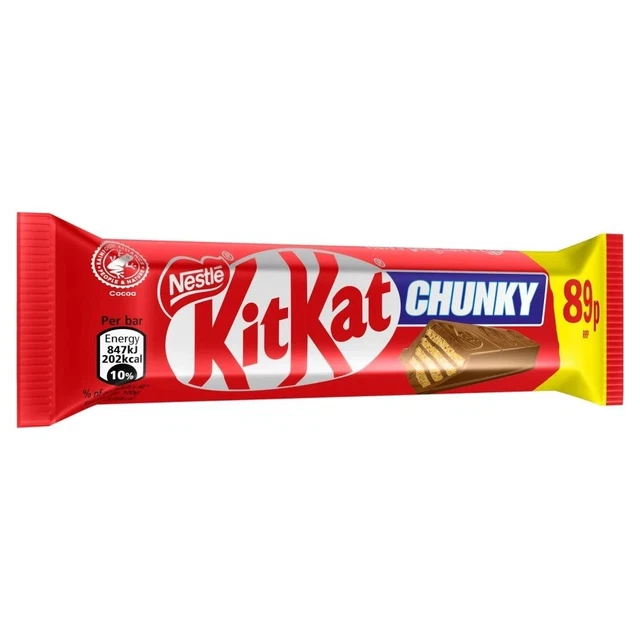 12 OF BARS Kit Kat Chunky Chocolate - Thick Chocolate Covered Wafer £12 ...