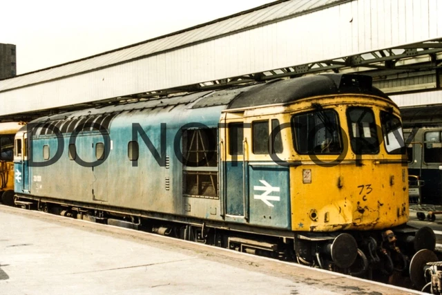 UK DIESEL TRAIN Railway Photograph Of Class 33 33001 Loco. (Rm33-3) £1. ...