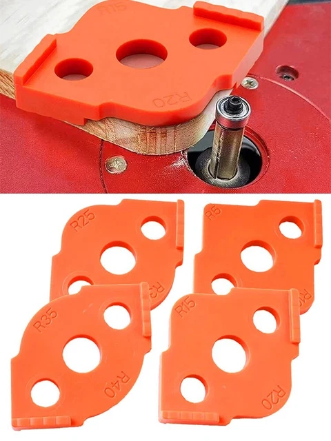 RADIUS ROUTER TEMPLATES Jig Trimming Router Bit Templates Woodworking ...