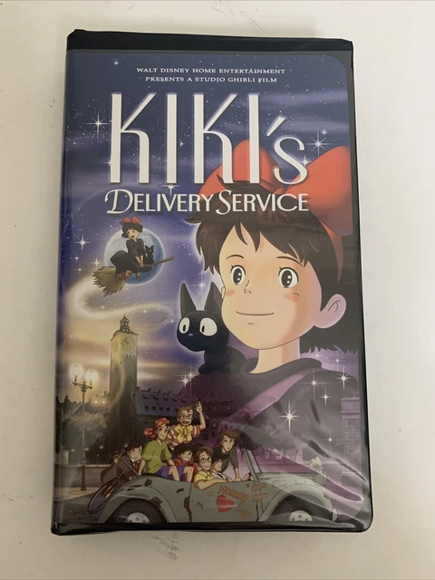 KIKI'S DELIVERY SERVICE VHS (Disney, Studio Ghibli, Miyazaki, Black ...