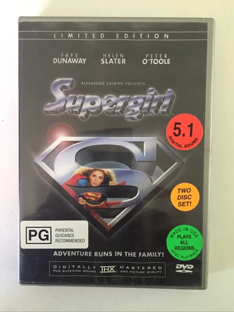 SUPERGIRL LIMITED EDITION Director's Cut DVD 2 disc Set 1984 Anchor Bay ...