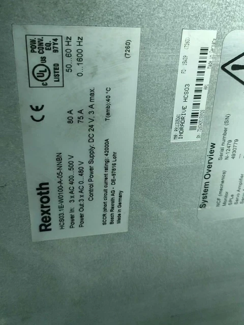 1 PC USED good HCS03.1E-W0100-A-05-NNBN By express With 90 warranty £ ...