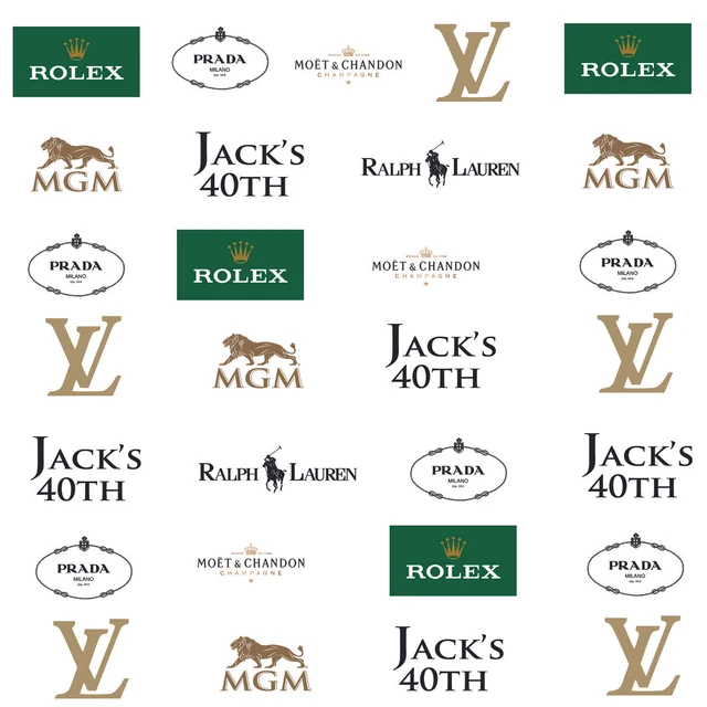 &REPEATED LOGOS ON backdrop",custom logo/wording/age on backdrop - 6ft ...