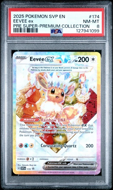 2025 POKEMON PRISMATIC Evolutions Super-Premium Collection Eevee Ex Psa ...