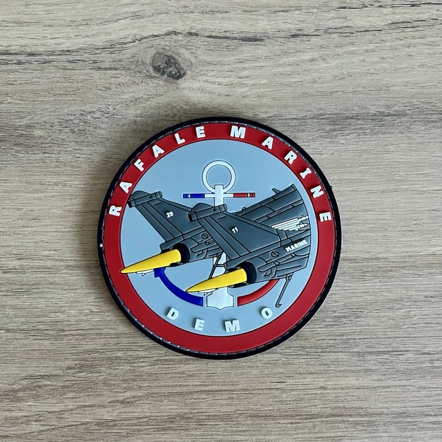 PATCH AÉRONAVALE - Démo 2024 Rouge - Flottille 17F - Rafale Marine EUR 12,00 - PicClick FR