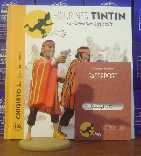 FIGURINE TINTIN COLLECTION Officielle- Chiquito alias Rupac Inca Huaco ...