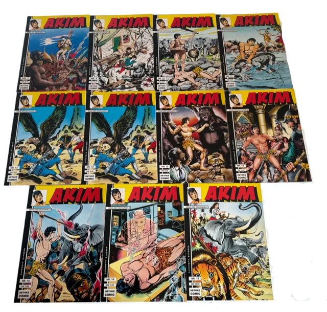 AKIM SOHN DES Dschungels, Sammlerausgabe 11x , GB, Col. Hethke Verlag ungelesen EUR 59,95 ...