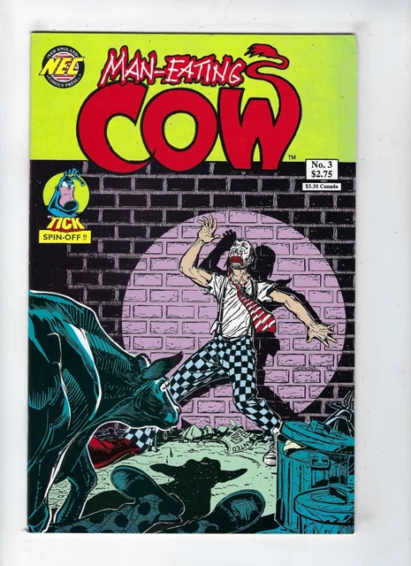 MAN-EATING COW # 3 New England Comics Tick Spin-Off Jan 1993 VF- £3.95 ...
