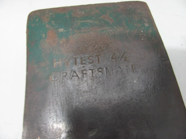 VINTAGE HYTEST CRAFTSMAN 4-1/2lb Tasmanian Pattern Axe Head & Spotted ...