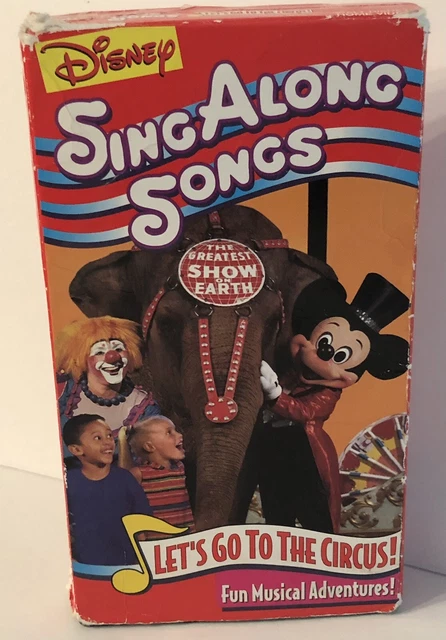 DISNEY SING ALONG Songs Lets Go to the Circus ! VHS Mickey & Gang vidéo ...