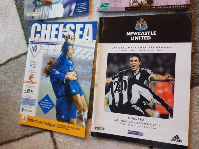 4 CHELSEA FC programmes from 2001/02 season £3.00 - PicClick UK