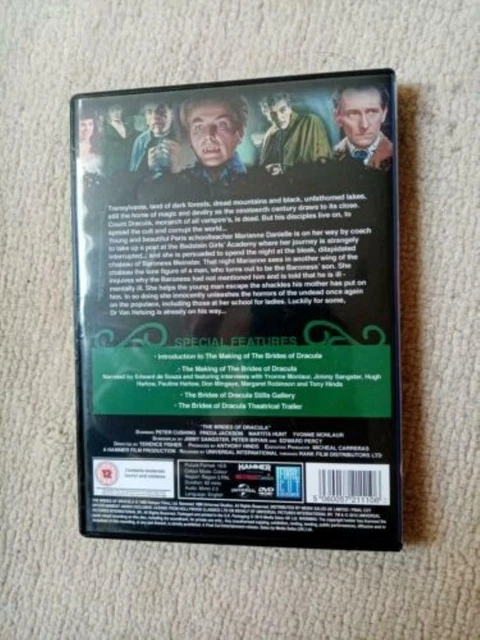THE BRIDES OF Dracula DVD Peter Cushing 2015 Top-quality Free UK ...